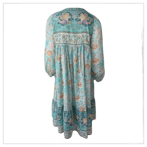Spell | Dresses | Spell The Gypsy Seashell Boho Dress Seafoam | Poshmark